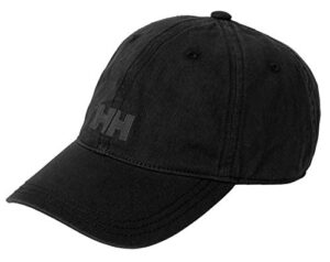 helly-hansen womens hh logo baseball caps, 990 black