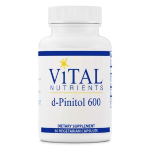 vital nutrients - d-pinitol - for maintenance and support of ovarian health - 60 vegetarian capsules per bottle - 600 mg