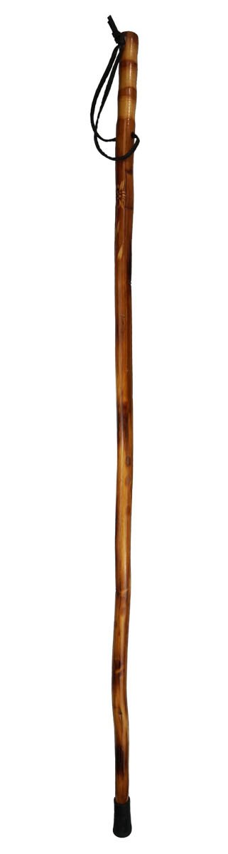 SE Survivor Series Hand Carved Flower Hiking/Walking Stick, 40" - WS630-40