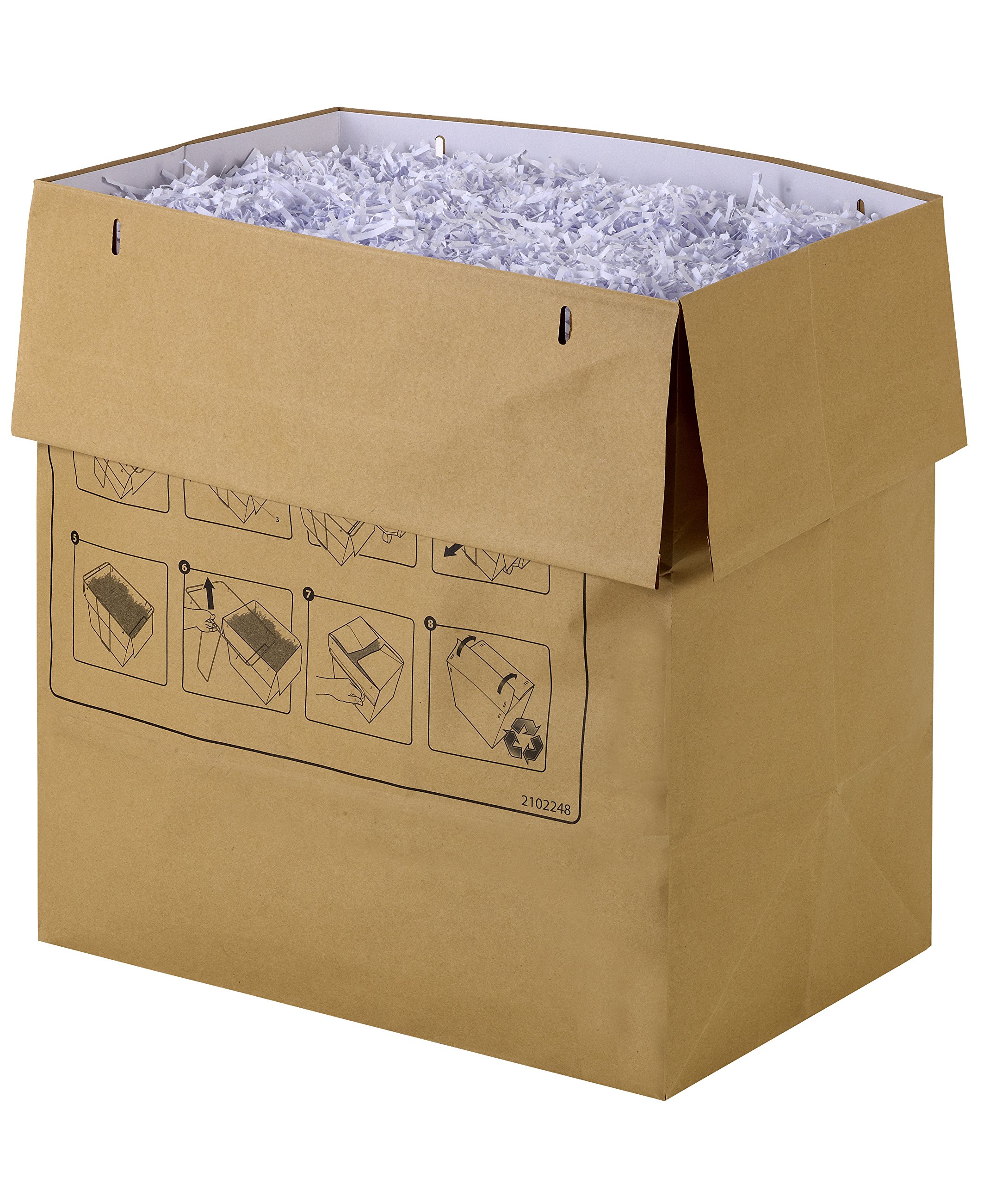 Rexel Recyclable Shredder Waste Sacks, 115L Capacity, Pack of 50, For Rexel Mercury 115L Shredders, 2102248