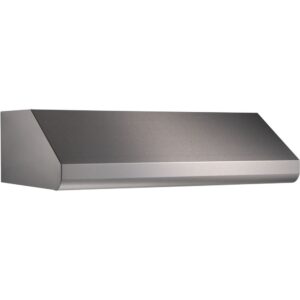 broan-nutone 30-inch under-cabinet convertible internal blower range hood with 4-speed exhaust fan and light, max 650 cfm, stainless steel