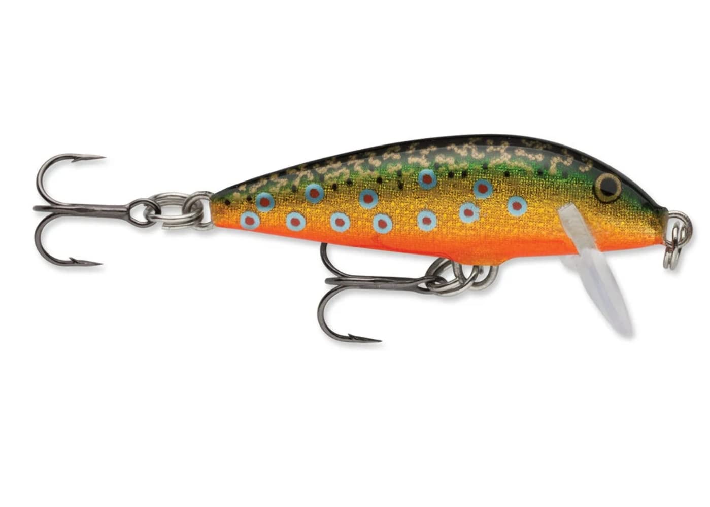 Rapala Countdown 1/8 Oz Fishing lure (Rainbow Trout, Size- 1.5), Fire Minnow