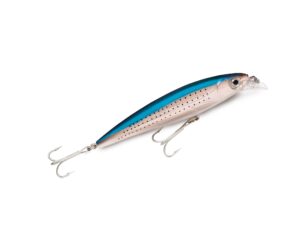 rapala x-rap saltwater fishing lure (spotted minnow, size- 4)