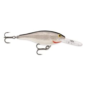 rapala shad rap 05 fishing lure (silver, size- 2)