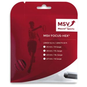 msv string set focus-hex, red, 12 m, 1.10 mm, 0355000126300001