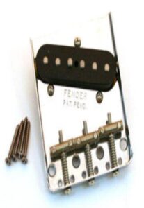 fender american vintage '62 tele custom bridge assembly with pickup - nickel