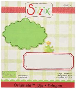 sizzix originals die-tags, christmas