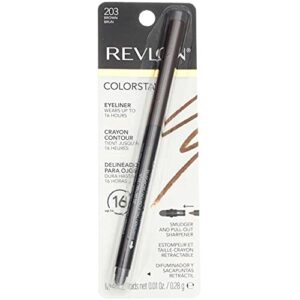 Revlon ColorStay Eyeliner Pencil, Brown [203], 0.01 oz (Pack of 2)