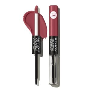 revlon liquid lipstick with clear lip gloss, colorstay overtime lipcolor, dual ended with vitamin e, 380 always sienna, 0.07 fl oz (pack of 1)