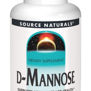 Source Naturals D-Mannose, Potent Urinary Tract & Bladder Health Support*, 500mg - 120 Capsules