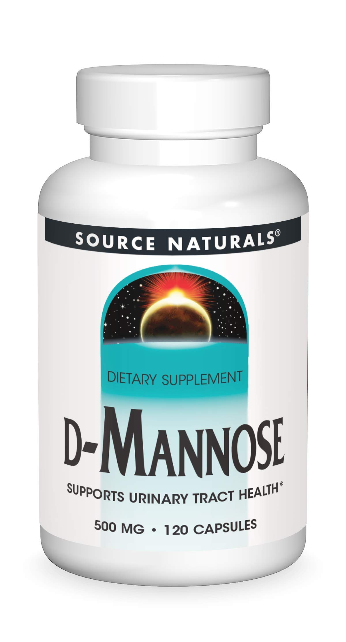 Source Naturals D-Mannose, Potent Urinary Tract & Bladder Health Support*, 500mg - 120 Capsules