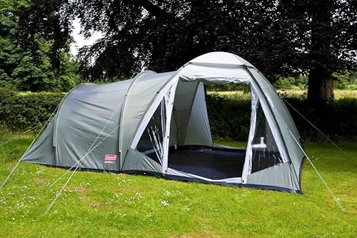 Coleman Waterfall 5 Deluxe family tent, 5 Man Tent with Separate Living and Sleeping Area, Easy to Pitch, 5 Person Tent, 100 Percent Waterproof HH 3000 mm, One Size