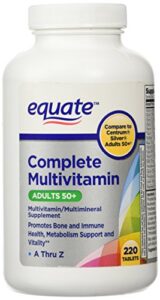 equate mature adults 50+ multivitamin 220 c