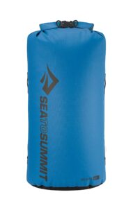 sea to summit big river dry bag, ultra-durable roll-top dry storage, 20 liter, royal blue