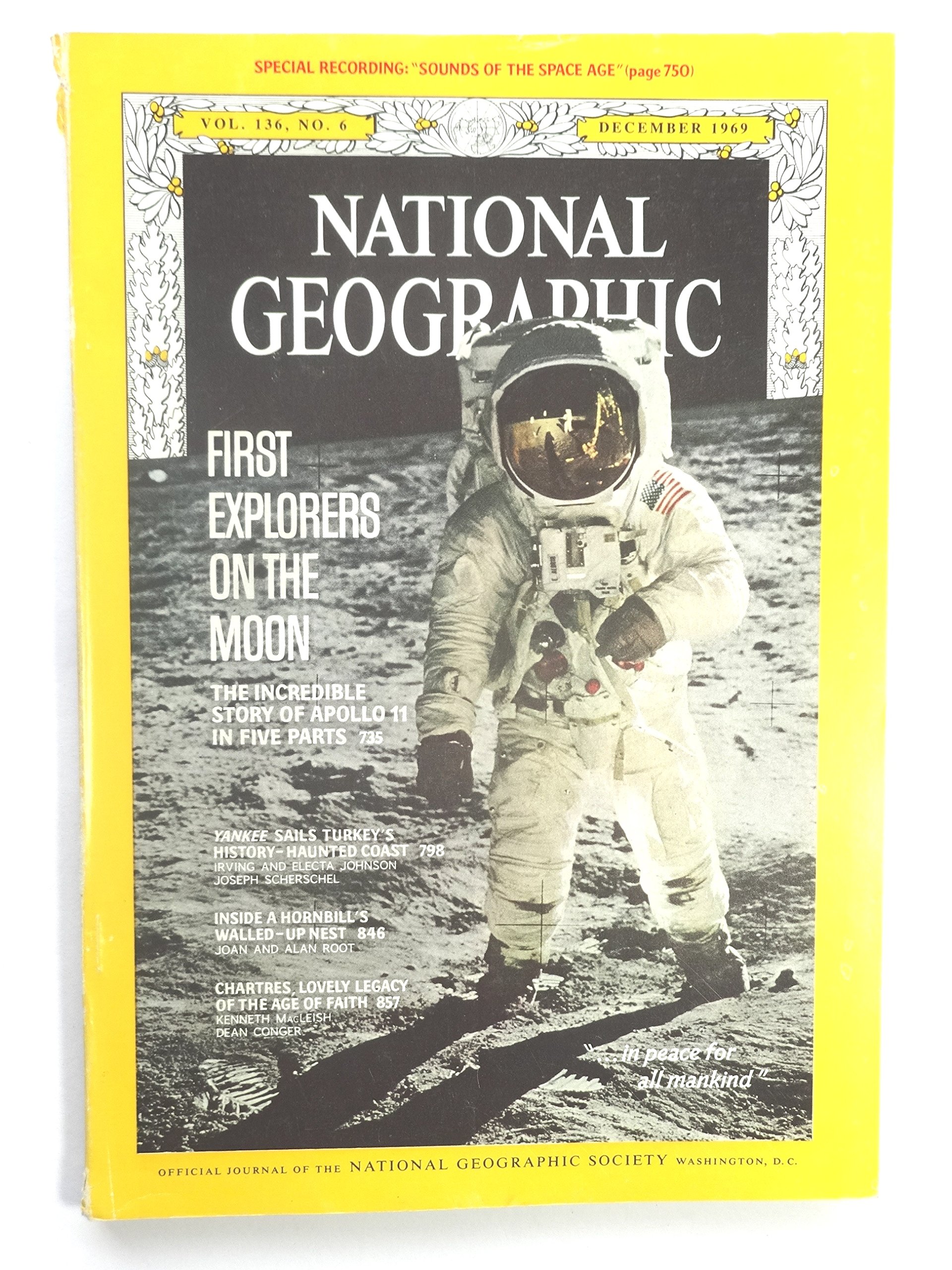 National Geographic December 1969 First Explorers on the Moon, Apollo 11