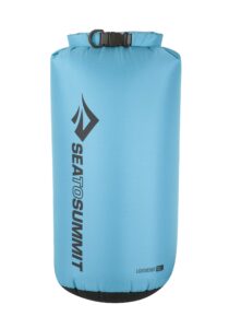 sea to summit lightweight dry sack, all-purpose dry bag, 13 liter, pacific blue