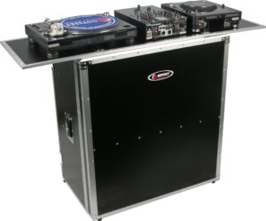 odyssey fzf5437t flight zone 54 wide, 37 high foldout combo dj table, black