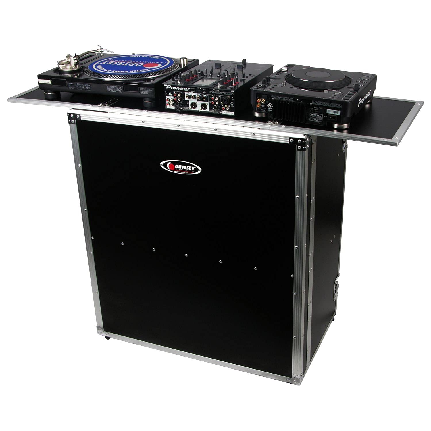 Odyssey FZF5437T Flight Zone 54 Wide, 37 High Foldout Combo Dj Table, Black