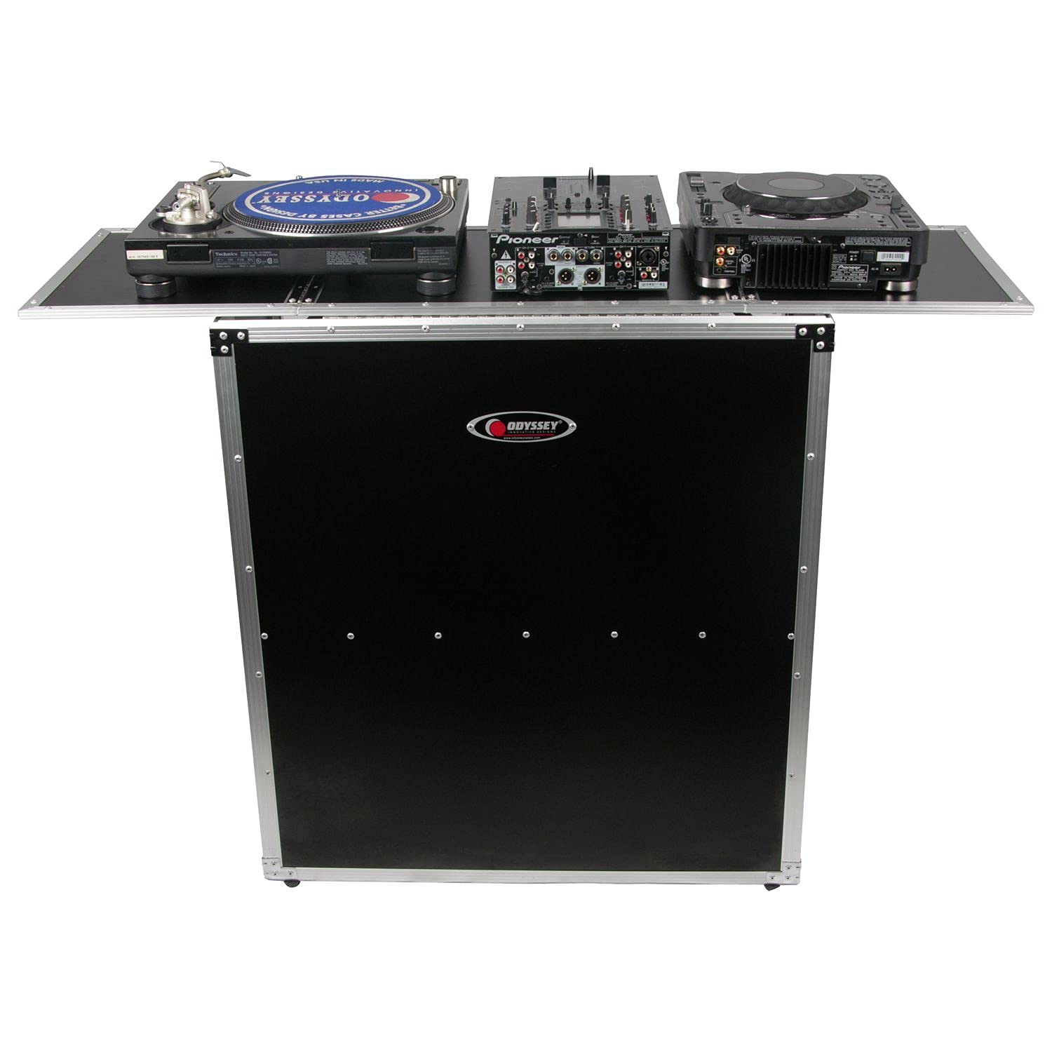 Odyssey FZF5437T Flight Zone 54 Wide, 37 High Foldout Combo Dj Table, Black