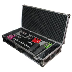 odyssey fzgpedal32w flight zone 32" guitar pedal board ata case with wheels