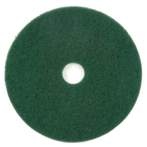 global industrial 17" green scrubbing pad, 5/case