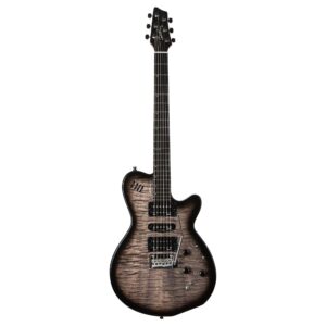 godin xtsa solid body 3-voice electric guitar (trans black)