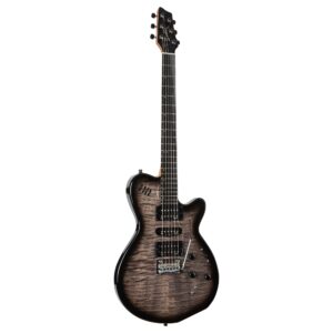 Godin XTSA Solid Body 3-Voice Electric Guitar (Trans Black)