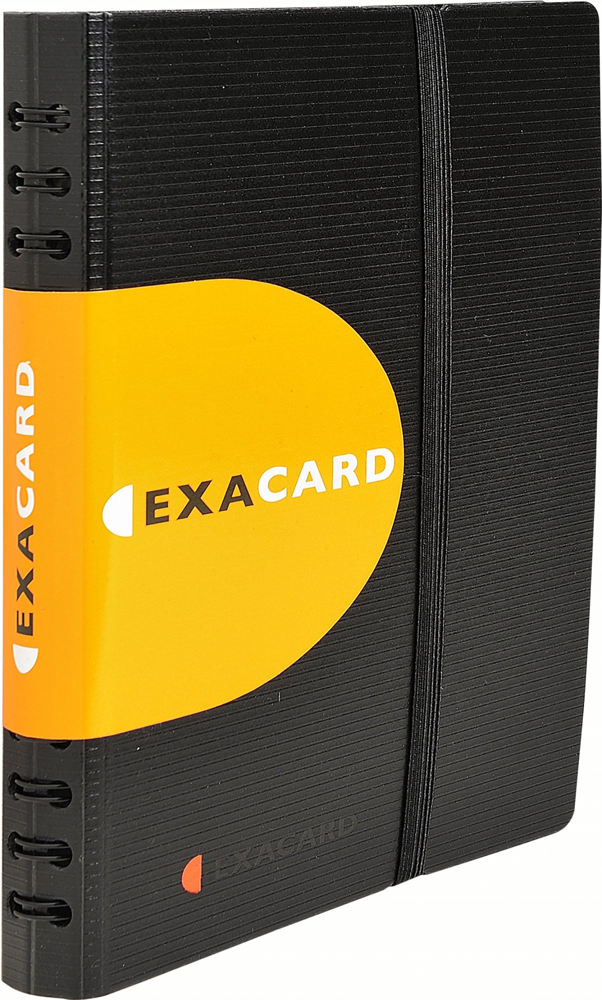 Exacompta - Ref 75034E - Exactive - Exacard Business Card Holder - 20 x 14.5 cm in Size, Holds Up to 120 Cards, 20 Sheets, Suitable for 60 x 90mm Business Cards - Black