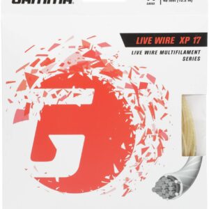 Gamma Live Wire XP 17G Tennis String, Natural