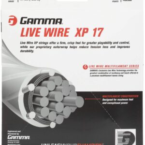 Gamma Live Wire XP 17G Tennis String, Natural