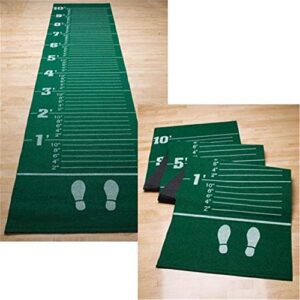 gamecraft carpeted long jump mat , green, 12'l x 30"w