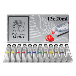 winsor & newton artists' acrylic color 12-tube set, 20ml