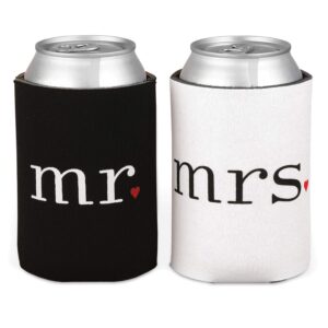 hortense b. hewitt wedding accessories mr. and mrs. can coolers (set of 2)