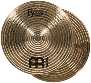 meinl cymbals byzance 13" dark spectrum hihats, pair — made in turkey — hand hammered b20 bronze, 2-year warranty, b13sh