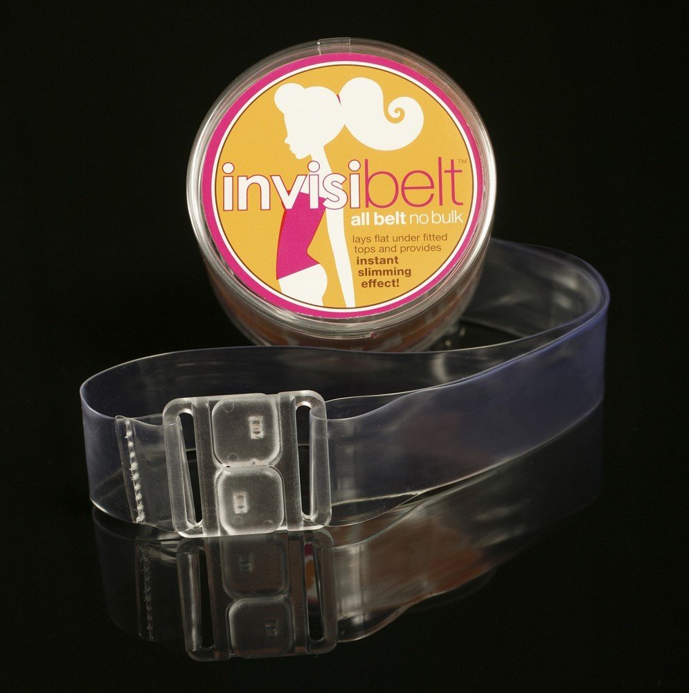 Invisibelt Original Lay Flat Women's Belt - All Belt No Bulk, Curvy, Clear