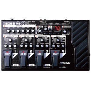 boss me-70 guitar multiple effects pedal board