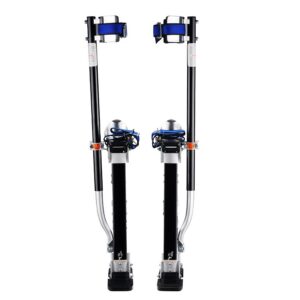 Drywall Stilts - 24 to 40-inch Lightweight Aluminum Stilts for Adults - Put Up Drywall, Wallpaper, Painting, or Electrical by Stalwart (Black)