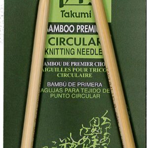 Clover Takumi Bamboo Circular 48-Inch Knitting Needles, Size 10