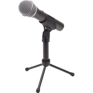 samson technologies q2u usb/xlr dynamic microphone recording and podcasting pack (includes mic clip, desktop stand, windscreen and cables), silver