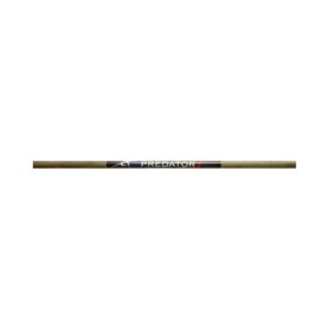 carbon express predator archery arrow shafts .500 spine - 12 pack shafts, black