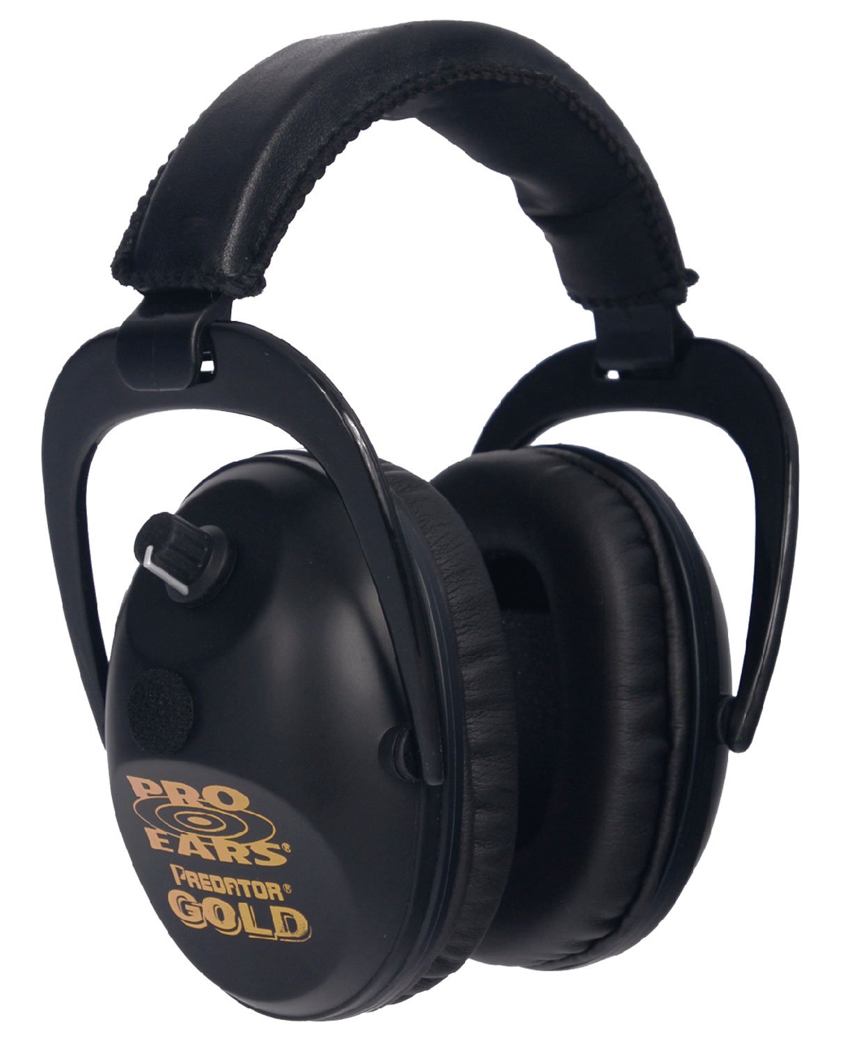 Pro Ears - Predator Gold - Hearing Protection and Amplfication - NRR 26 - Contoured Ear Muffs - Black