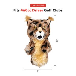 Daphne’s Bobcat Driver Headcover | Premium Driver Headcovers | Funny Golf Club Covers | Stylish Protection for Your Clubs | Men's Golf Gear | Driver Headcover for Men and Women