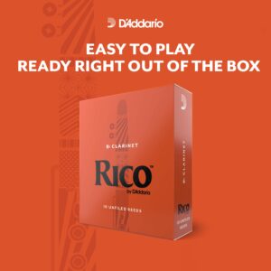 D’Addario Woodwinds - Rico Alto Clarinet Reeds - RDA0325 - Strength 2.5, 3-Pack