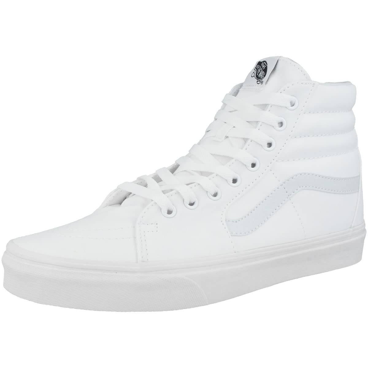 VANS MENS SK8-HI WHITE CANVAS SIZE 9