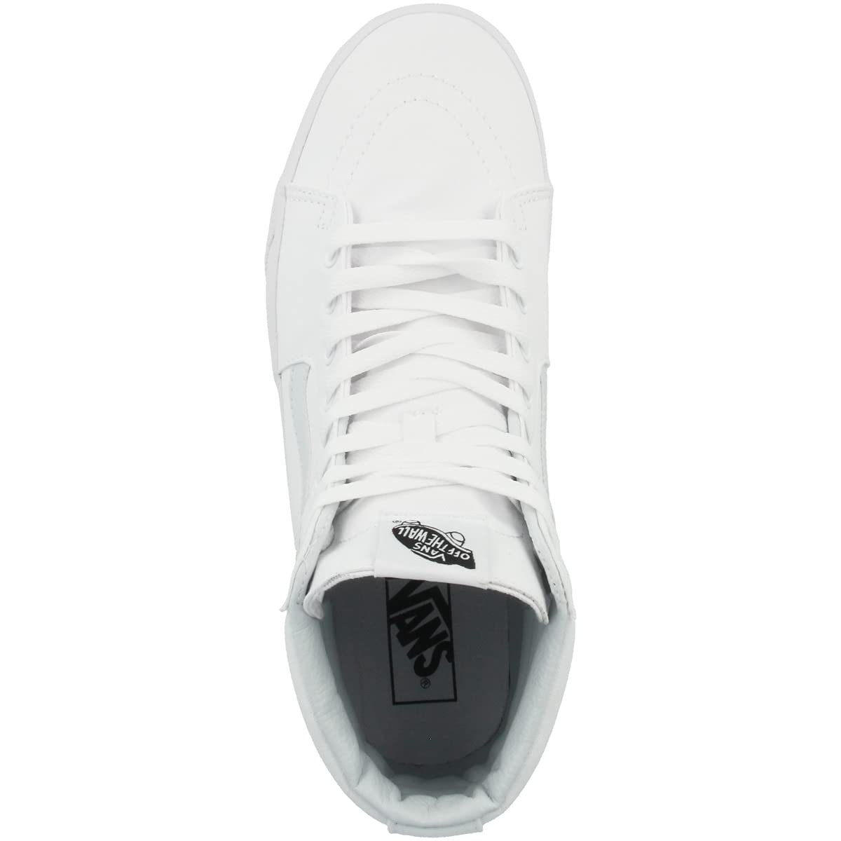 VANS MENS SK8-HI WHITE CANVAS SIZE 9