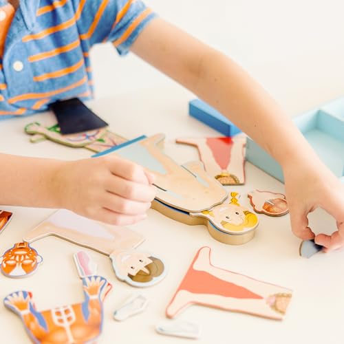 Melissa & Doug Magnetic Human Body Anatomy Play Set With 24 Magnetic Pieces and Storage Tray