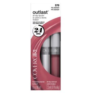 covergirl outlast all day two step lipcolor, my papaya 570, 0.13 ounce