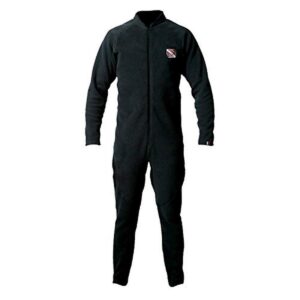 body glove mens drysuit undergarment, black, small