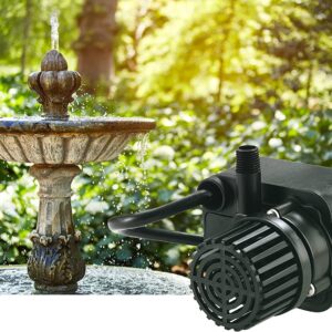 Little Giant PE-2F-PW 115 Volt, 1/40 HP, 300 GPH Submersible Direct Drive Pump for Small Ponds or Fountains with 15-Ft. Cord, Black, 566611