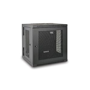 tripp lite - srw12us 12u wall mount rack enclosure server cabinet, hinged, 20.5" deep, switch-depth (srw12us) black